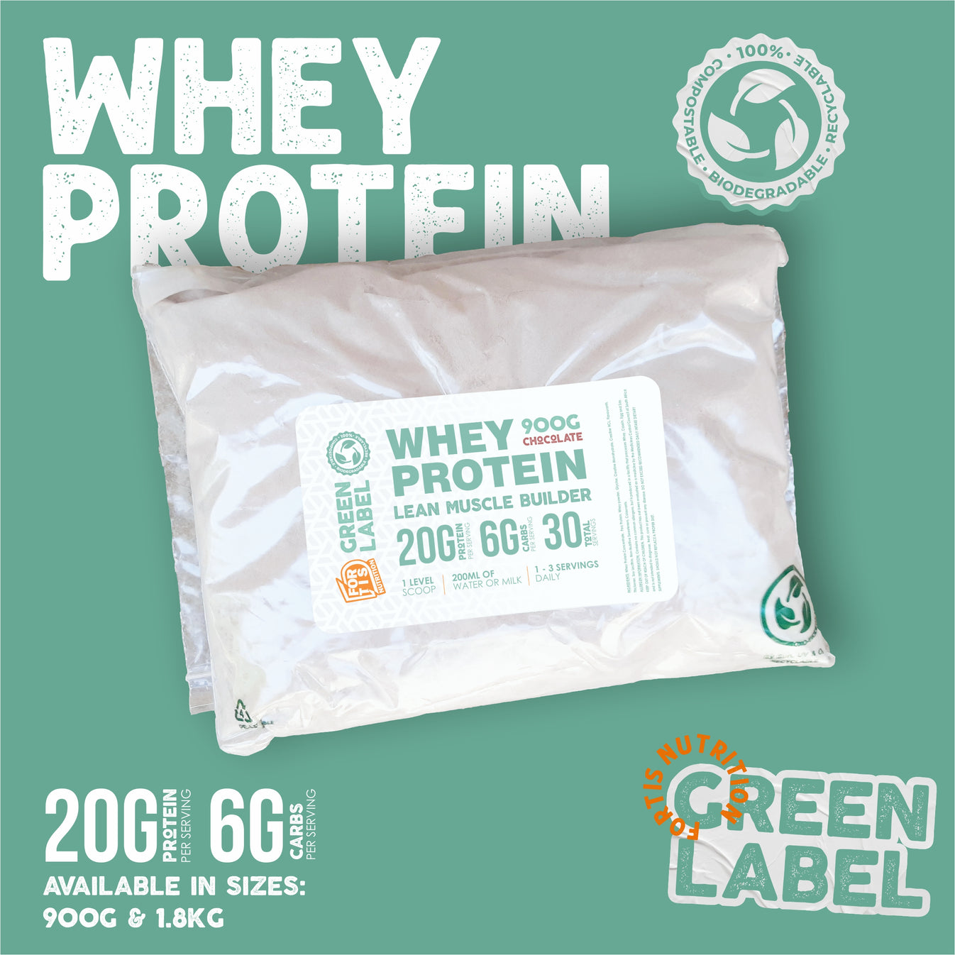 Whey Protein Powder | Green Label – Fortis Nutrition